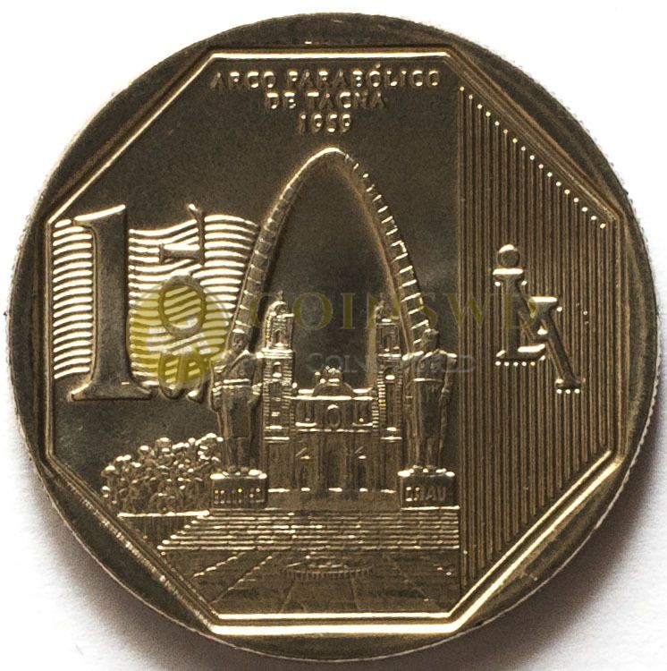 Peru 1 sol 2016 Parabolic arch in Tacna (# 4500-1 )