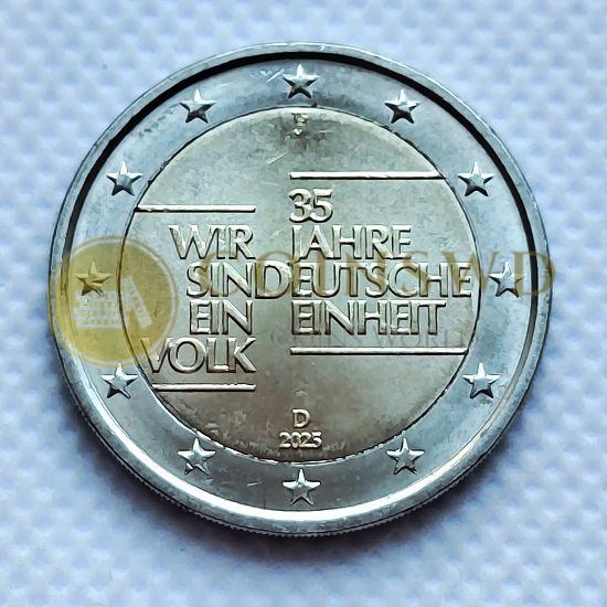 Germany 2 euro 2025 35 years of German unity F (# 10971-1 )