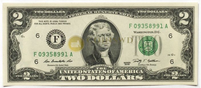 USA $2 banknote (# 818-1 )