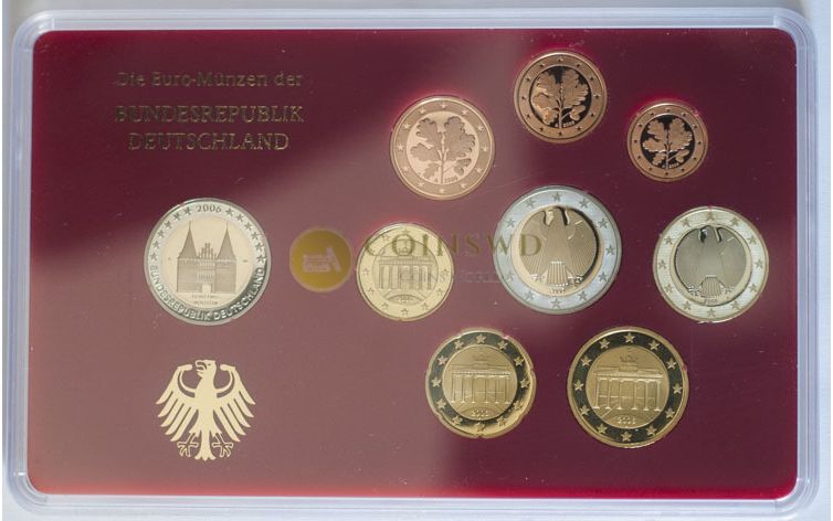 Germany 9 coins set 2006 Mint A Proof (# 4917-1 )